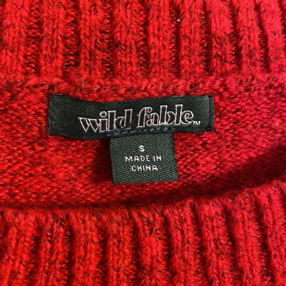 wild fable | Sweaters | Target Wild Fable Red Puff Sleeve Crop Top ...